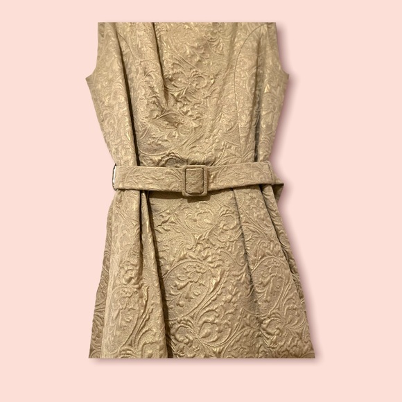 Pauw Amsterdam | Dresses | Nwt Pauw Amsterdam Gold Brocade Belted Aline ...